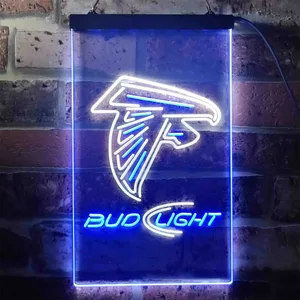 Atlanta Falcons Bud Light Neon-Like LED Sign | FanSignsTime - LED Neon ...