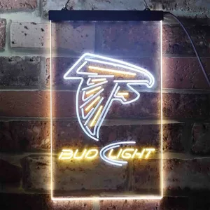 Atlanta Falcons Bud Light Neon-Like LED Sign | FanSignsTime - LED Neon ...